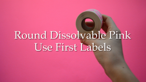 Dissolvable Use First Labels Food Rotation 1 Inch Circle 500 Adhesive ...