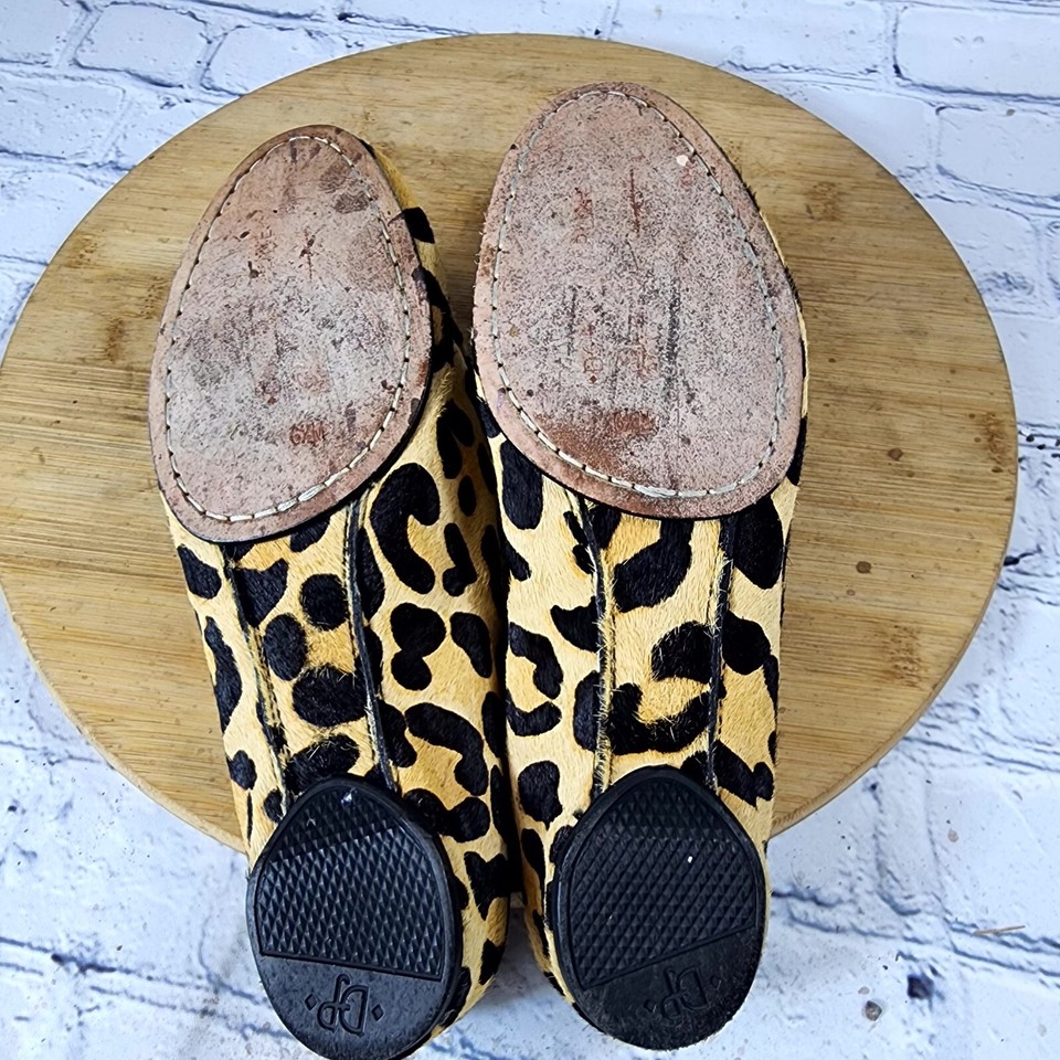 Donald J Pliner Womens Breva Leopard-Print Calf-Hair Mule Flat Shoes ...