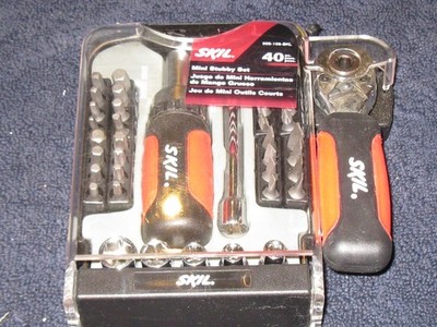 SKIL 40 pc. Mini Stubby Set New Ratchet Driver & Socket Wrench 009-106 ...