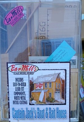 Bar Mills HO scale Captain Jacks Boat & Bait House - Laser-Cut Building ...