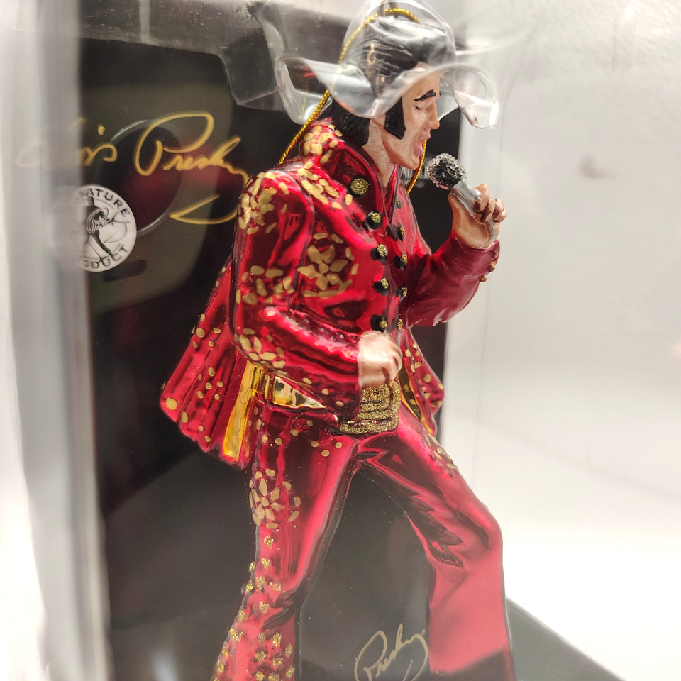 Elvis Presley Christmas Ornament Kurt Adler Red Suit 2010 In Original ...