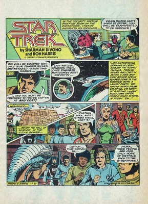 Star Trek - Capt. Kirk & Spock - full page Sunday color comic - January ...