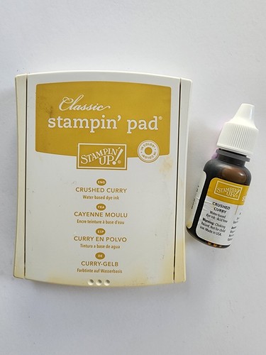 STAMPIN UP! Crush Curry Classic Ink Felt Pads with Ink Refills | eBay