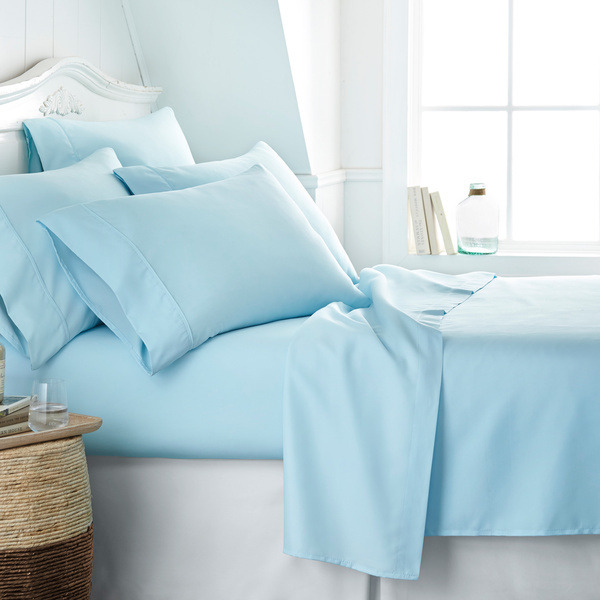 6 Piece Bed Sheet Set 2100 Series Microfiber Comfort Deep Pocket Hotel ...
