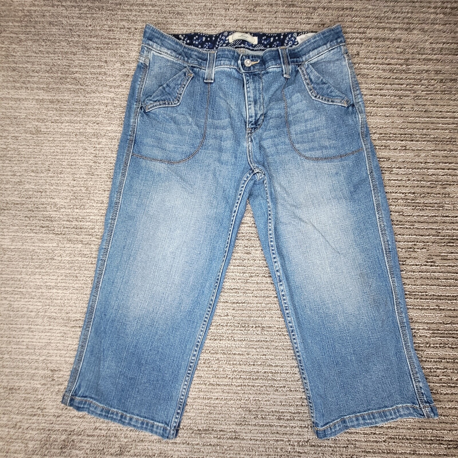 Levis Size 14 Women Pants Mid Rise Straight Casual Blue Denim | eBay