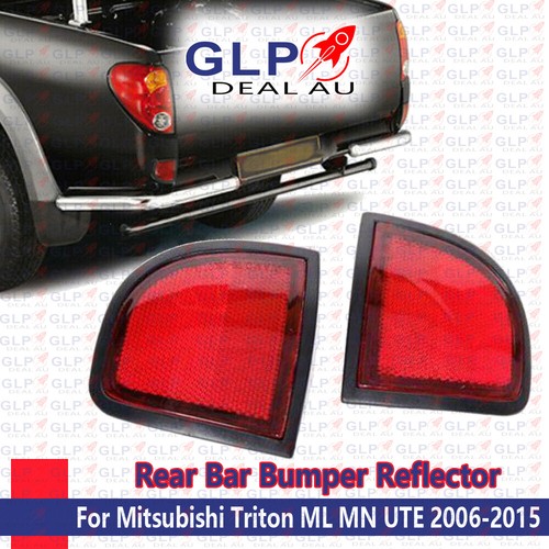 Rear Bar Bumper Reflector Lamp for Mitsubishi Triton ML MN L200 2005 ...