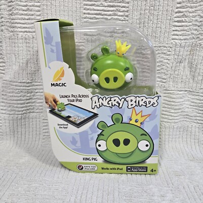 Angry Birds Interactive Toy Magic King Pig Apptivity Figure Mattel 2012 ...