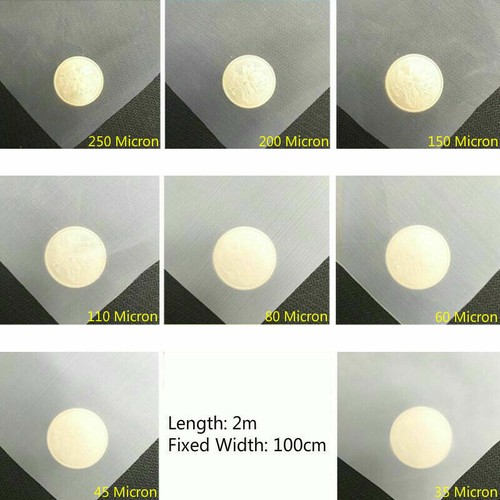 35-250 Micron Hole Fine Filter Mesh Nylon Fabric Net Material Strain 2M ...