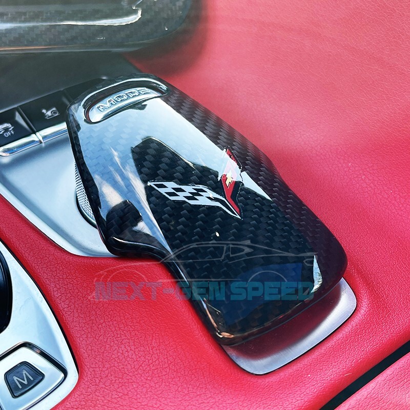 C8 Corvette Carbon Fiber Mode Selector Cover Interior Console Cover 20 ...