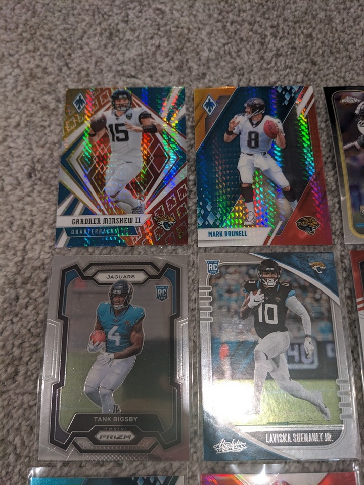 Jacksonville Jaguars Lot of 20 Color/Rookies/Inserts (Prizm Fire Burst ...