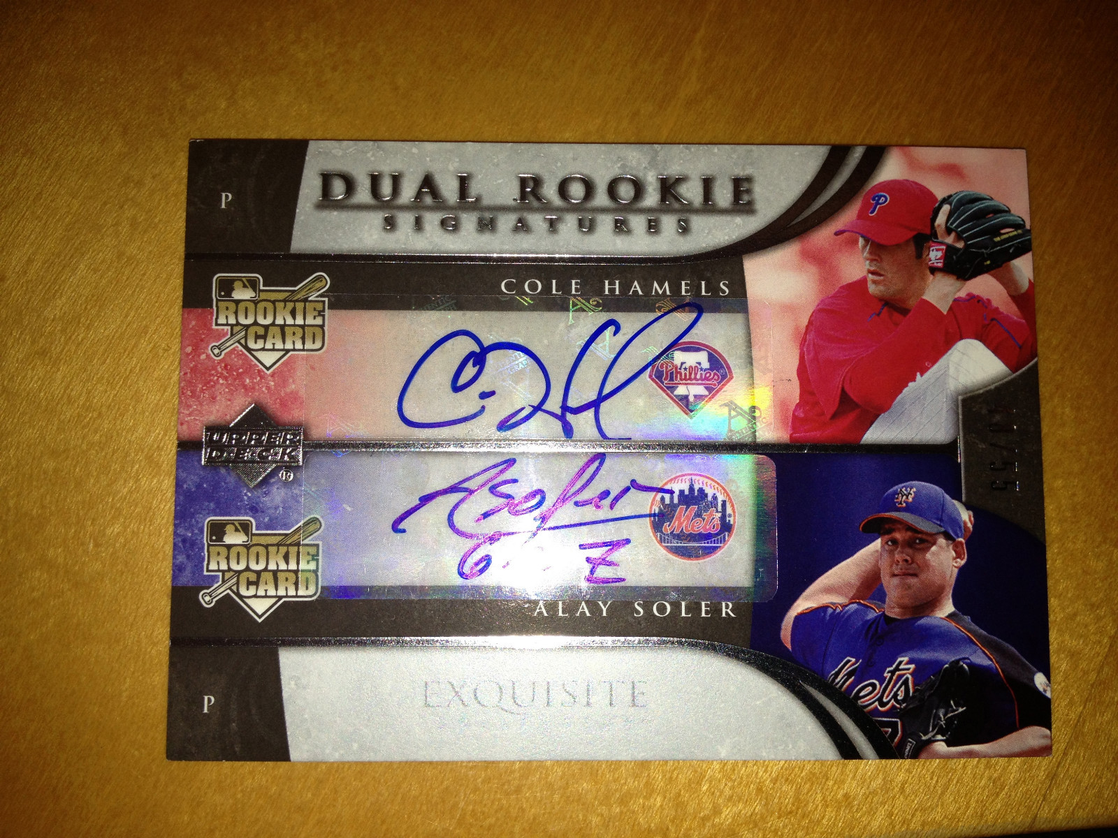 2006 Upper Deck Exquisite Duel Autograph Cole Hamels and Alay Soler ...