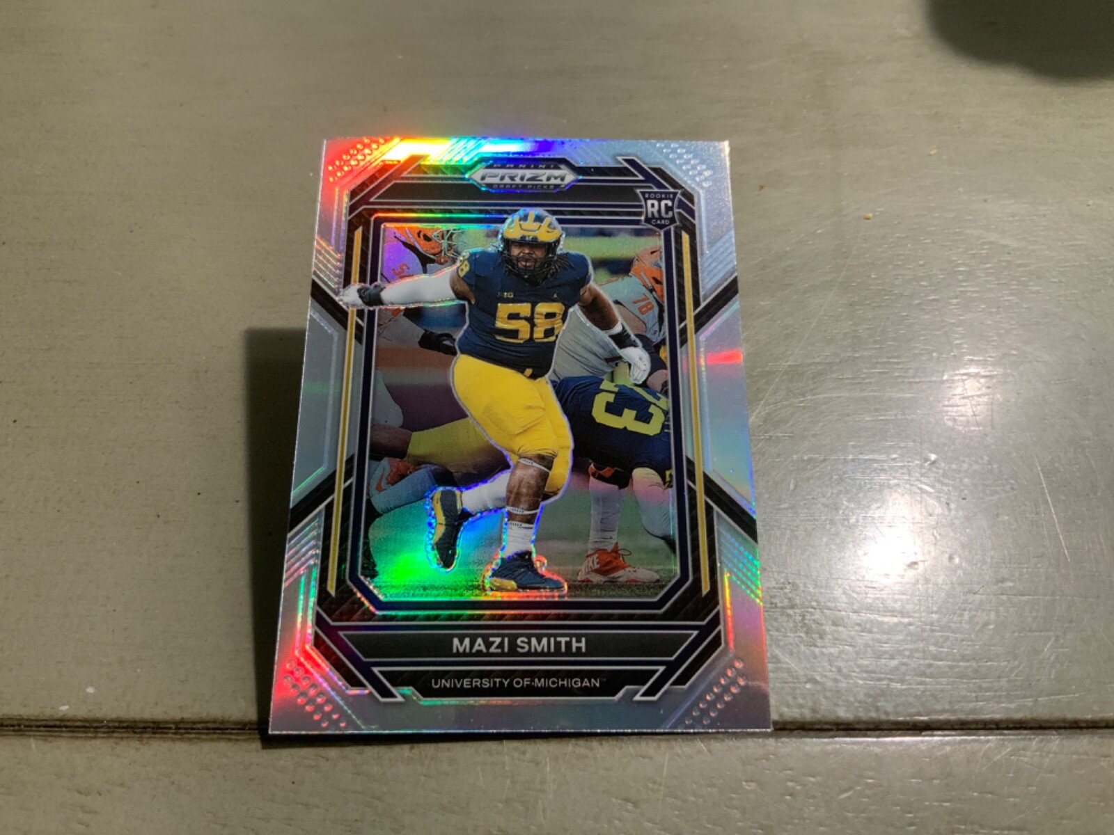 2023 PANINI DRAFT PICKS PRIZM FOOTBALL SILVER RC 187 MAZI SMITH | eBay