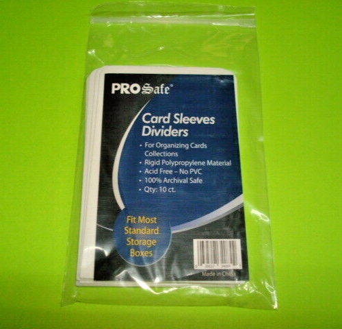 (1 Pack) 10 Pro Safe Card Sleeve Dividers Same Size with Ultra.P. 68mm ...