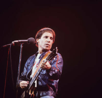 Paul Simon Performs On Stage 1980s OLD MUSIC SINGER PHOTO | eBay
