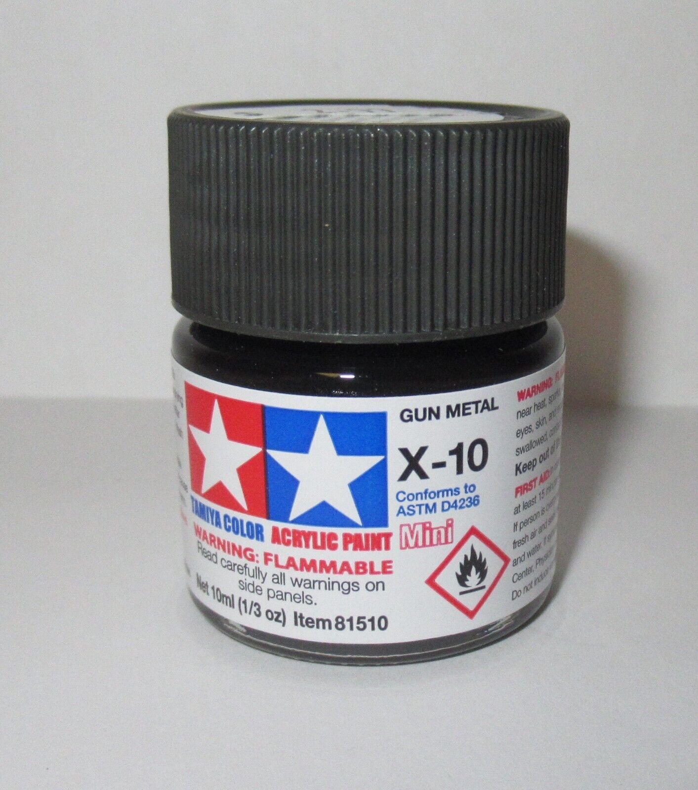 Tamiya Color Acrylic Paint Mini Gun Metal #X-10 (10ml) NEW | eBay