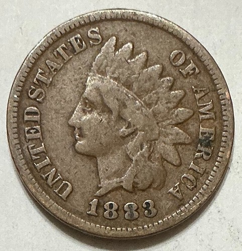 HIGH GRADE 1883 Indian Head Cent Rare Old Antique Solid Coin Great ...