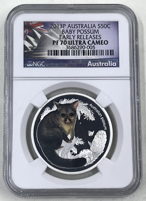 2013P Australia S50C NGC PF70 Ultra Cameo Baby Possum Early Releases | eBay