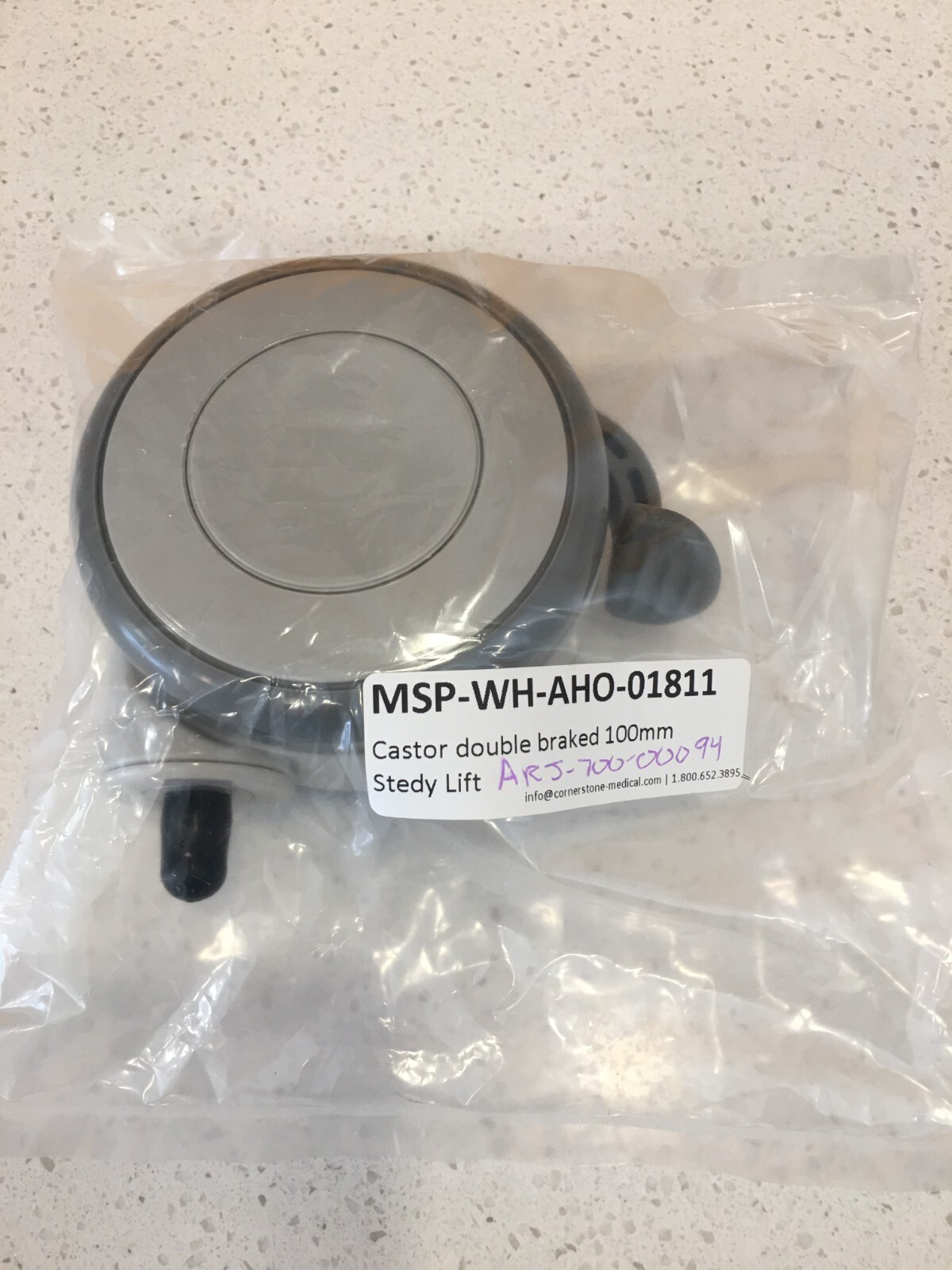 ARJ-700-00094 4" Rear Swivel Caster with Brake, Sara Stedy Patient Lift ...