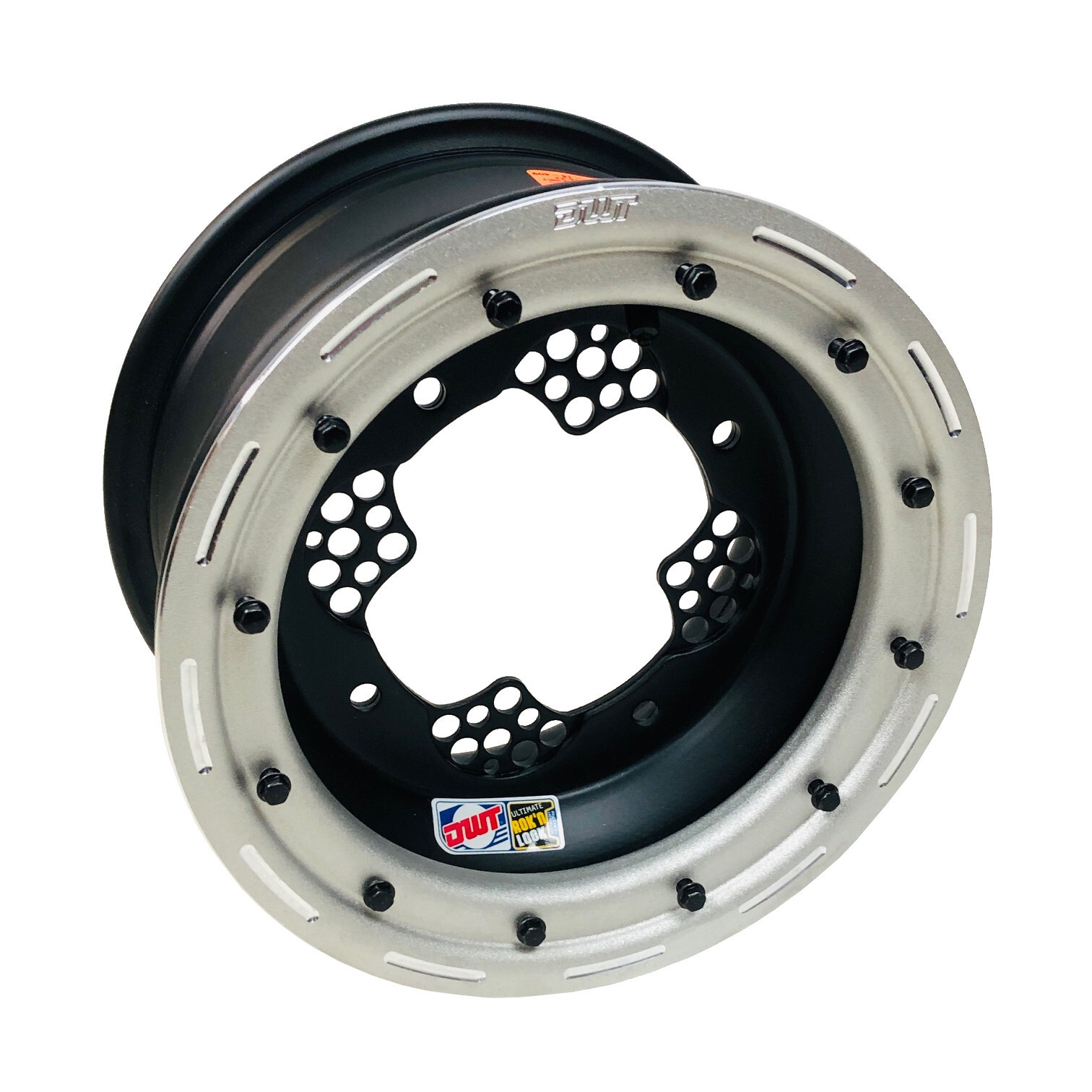 DWT ROK'N LOK Front Silver Beadlock Rim Wheel 10" 10x5 3+2 4/156 ...