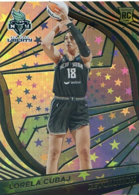 2022 Panini Revolution WNBA LORELA CUBAJ RC ROOKIE #100 ASTRO PARALLEL ...