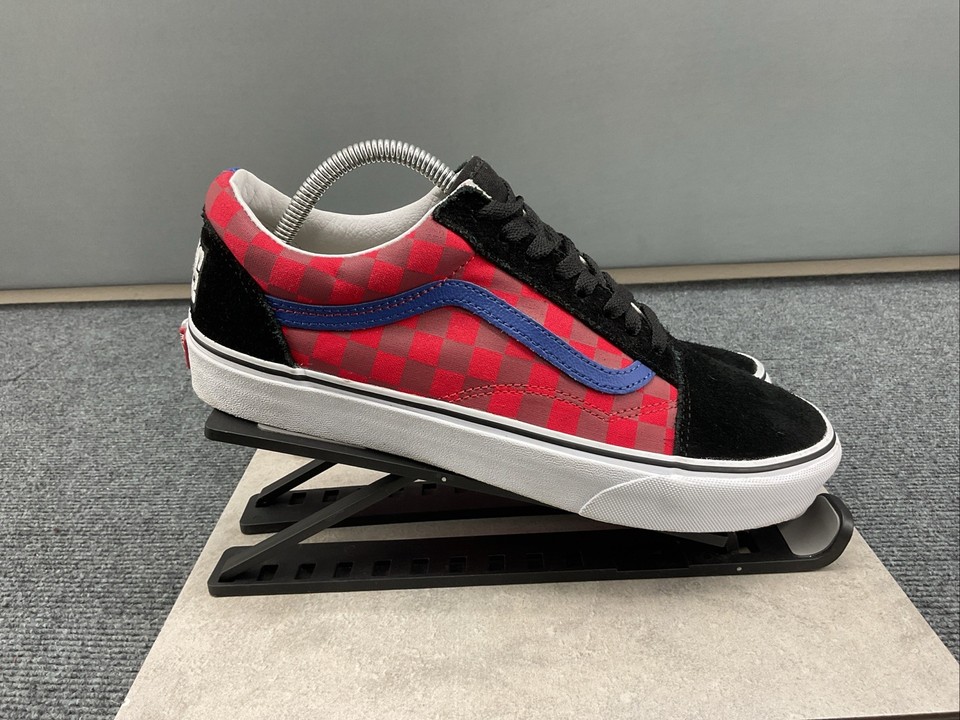 Vans Old Skool OTW Rally Checkerboard Sneakers Skate Shoes Red Blue Men ...