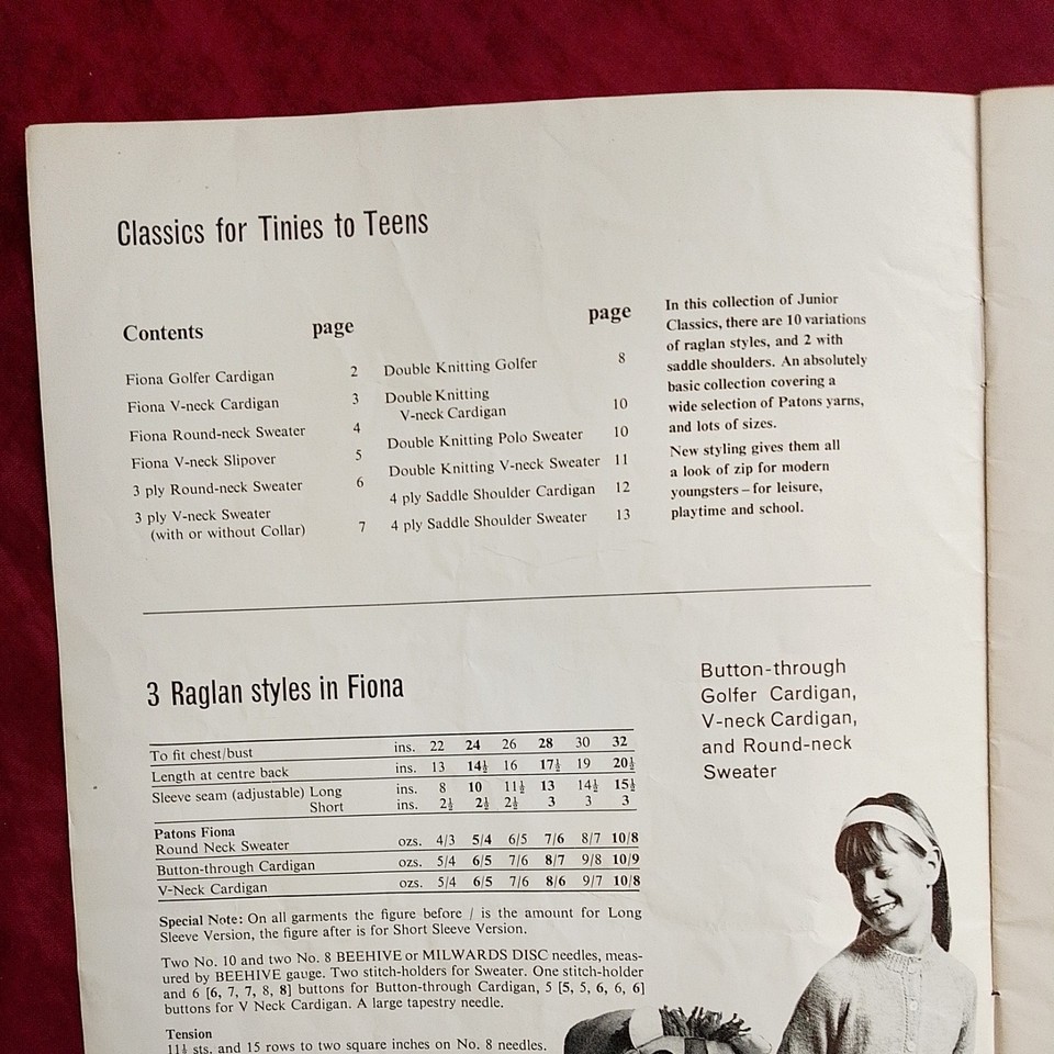vintage Patons children's knitting pattern book | eBay UK
