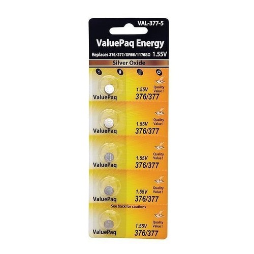 Dantona VAL-377-5 UL377 Watch Battery (5 Pack) 76097324602| eBay