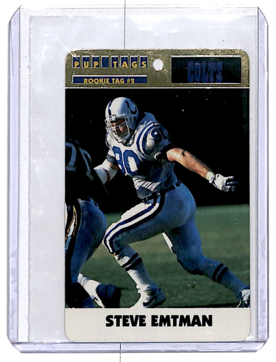 1992 Pup Tags Steve Emtman Rookie Indianapolis Colts #2 | eBay