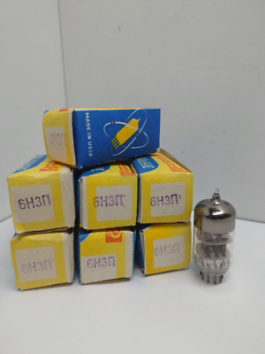 Lot of 1 NOS NIB USSR Soviet 6N3P 6N3 6Н3П VACUUM TUBE 3-Mica Round ...