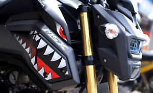 SHARK STICKER 3M DECAL SET FAIRINGS L/R 16-20 HONDA MSX GROM SF 125 | eBay