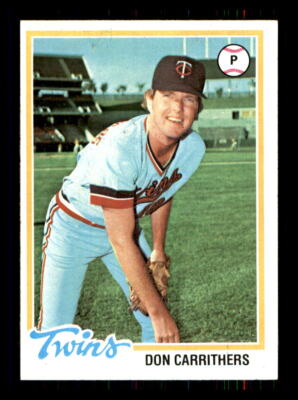 1978 Baseball Topps Don Carrithers Minnesota Twins #113 | eBay