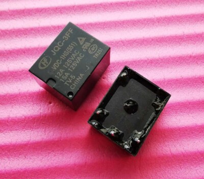 10pcs 12V JQC-3FF-12VDC-1HS ( 551 ) 12A 125VAC HONGFA Relay 4Pins | eBay