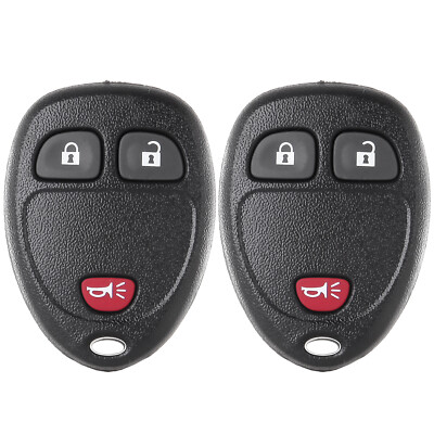 2 New Replacement Keyless Entry Remote Key Fob Transmitter fits GM 3btn ...