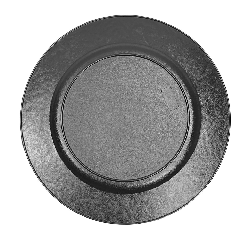 100pcs Charger Plates Set Black Western Dim Sum Plate Party Decor ...