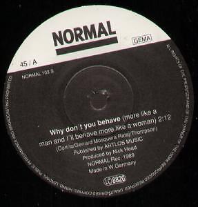 Normal - Why Don't You Behave - Used Vinyl Record 7 inch - Z326z | eBay