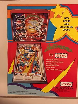1978 STERN LECTRONAMO PINBALL PROMOIONAL BROCHURE --New | eBay