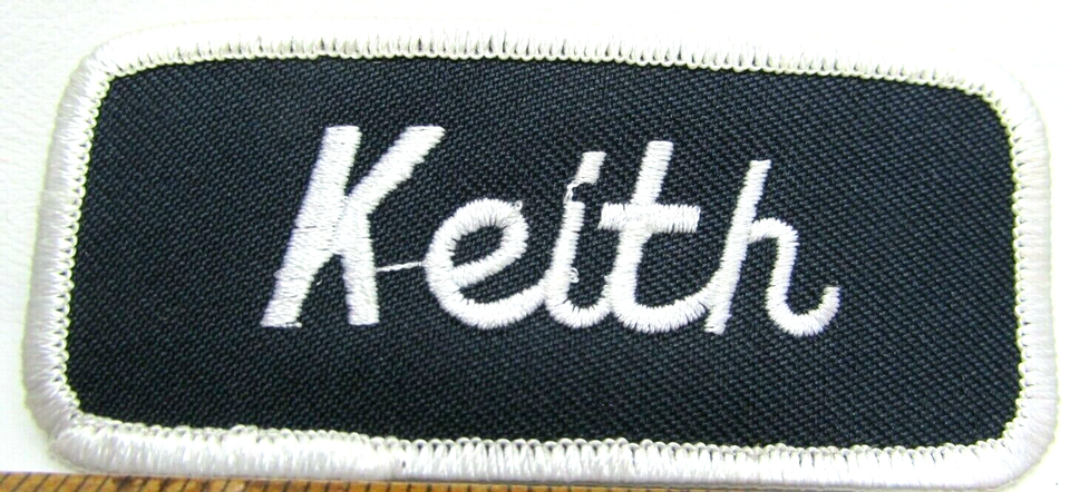 Keith Name Jacket Patch Personalized Employee Work Shop Uniform ...
