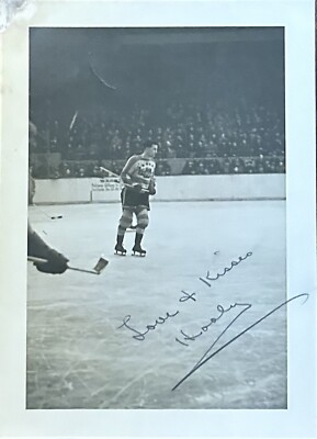 Hooley Smith Auto Autograph 5x7 New York Americans Bruins HHOF 1972 ...