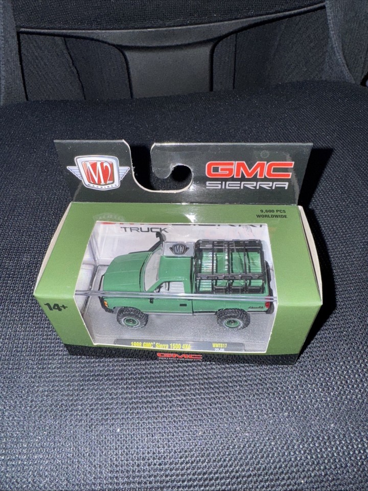 M2 Machines OBS 1998 GMC Sierra 1500 4x4 Green Truck 1:64 WMTS17 NEW | eBay