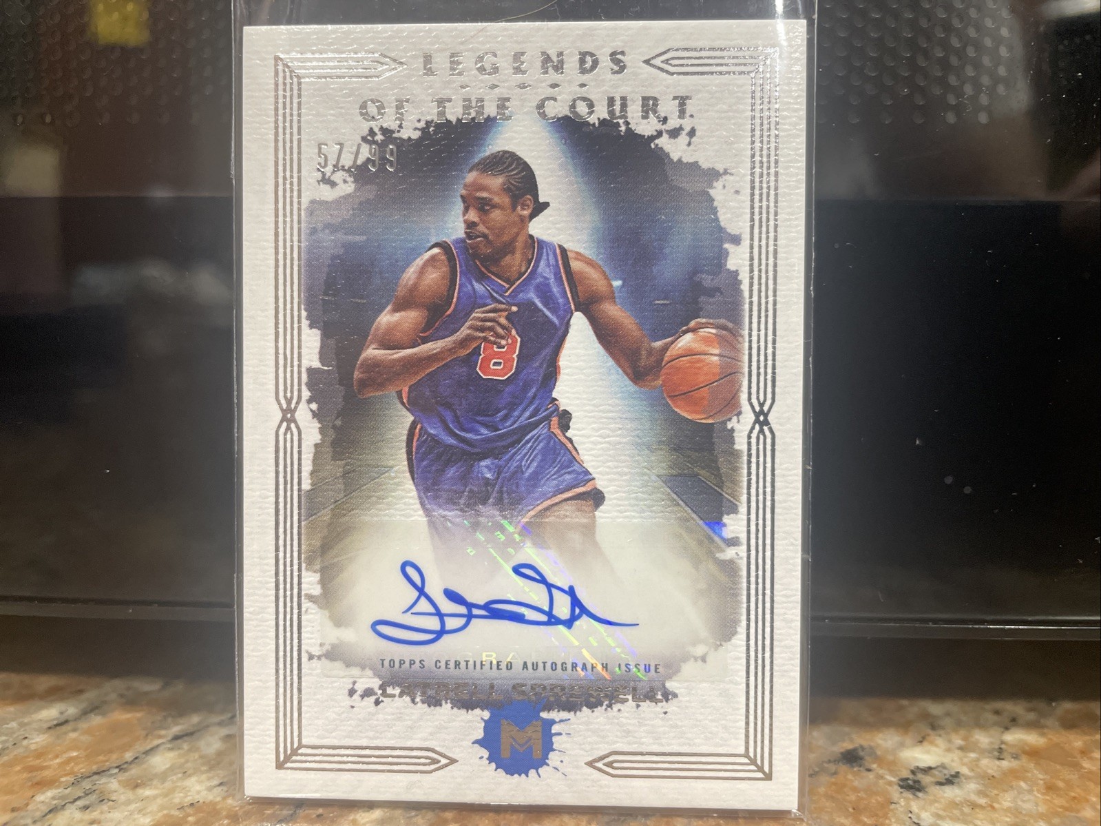 2024 Topps Motif Basketball Legends Of The Court Auto Latrell Sprewell ...
