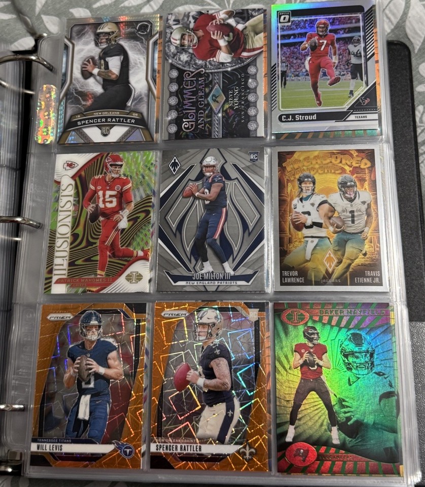 Huge Football Sports Card Lot - Mostly 2023-2024 Rookies, Autos, And ...