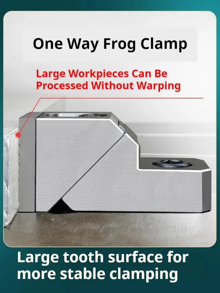 CNC Unidirectional Fixed Precision Fixtures OK Vise Frog Clamps M8/M10 ...