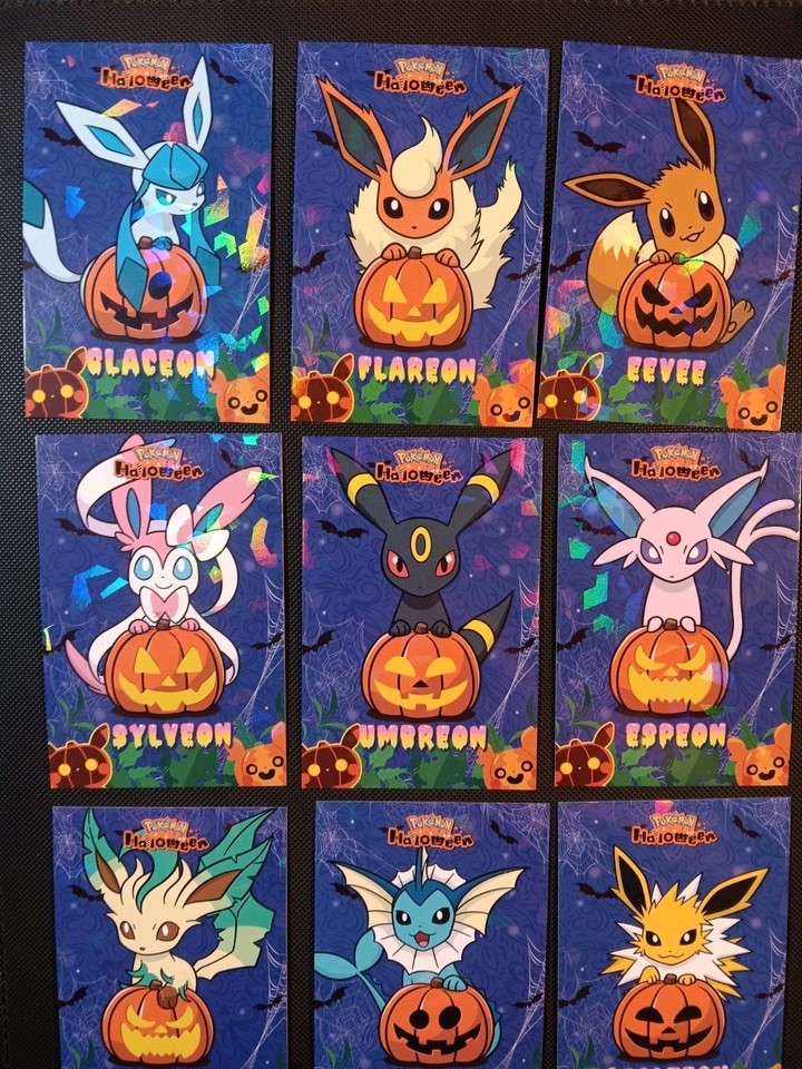 EEVEELUTIONS PUMPKIN SET POKEMON DATABASE HALLOWEEN SET ICE HOLO PERU ...