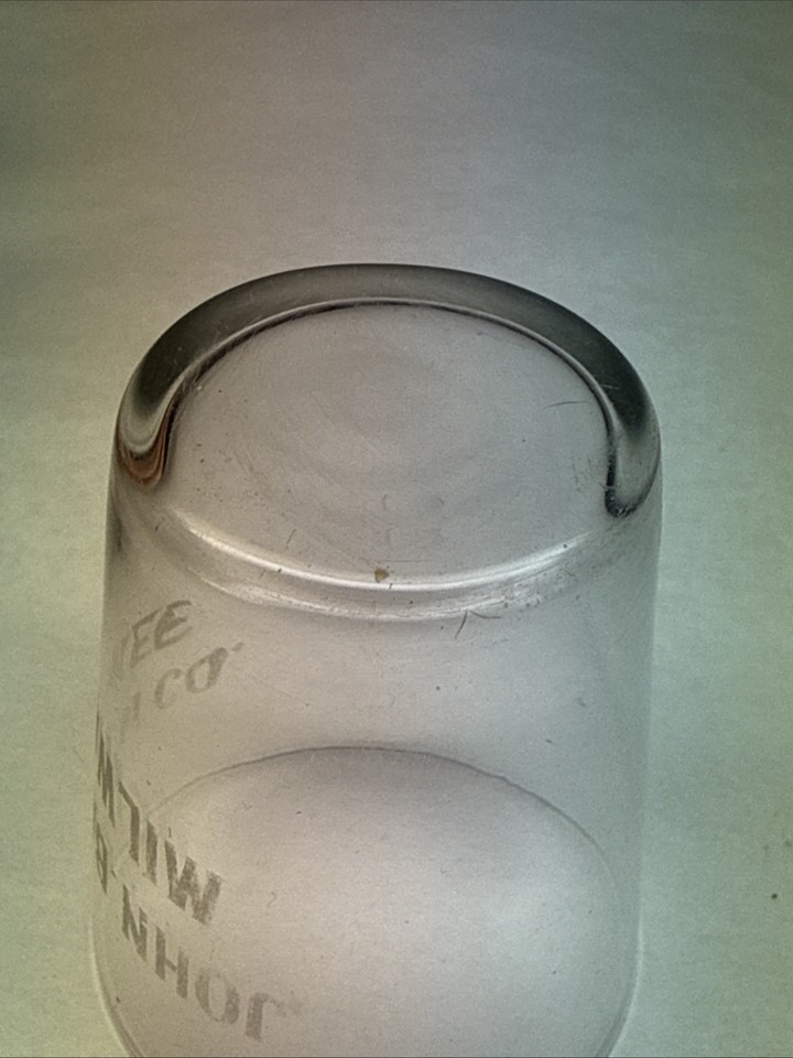 Old 1900s Etched Shot Glass John Barth Wine Liquor Dealer Milwaukee WI ...