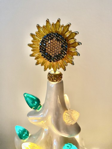 Ceramic Christmas Custom Tree Topper Sunflower Summer | eBay