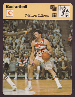 PHIL CHENIER Washington Bullets 3-Guard Offense 1979 SPORTSCASTER CARD ...