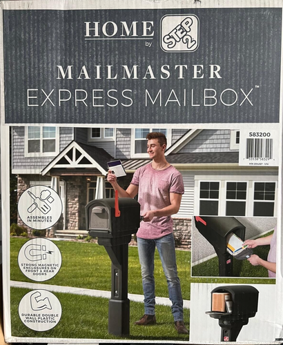 Step2 583299 MailMaster Express Post Mount Mailbox - Black for sale online | eBay
