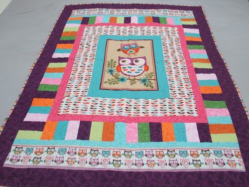 Handmade Owl Patchwork Quilt Rug | eBay Australia