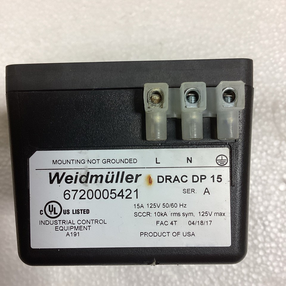 Weidmuller 6720005421 Receptacle DRAC DP 15 F40 | eBay