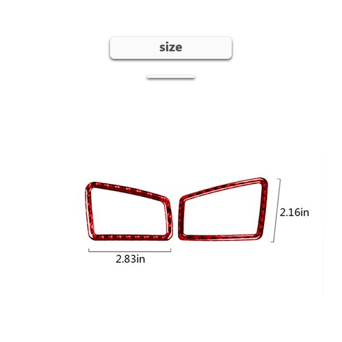 For BMW 3 Series E90 E92 05-12 Red Carbon Fiber Dashboard Air Vent ...